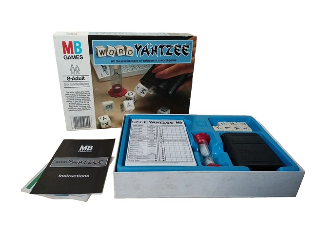 VINTAGE WORD YAHTZEE Word-Game By MB Games 1979 Complete With ...