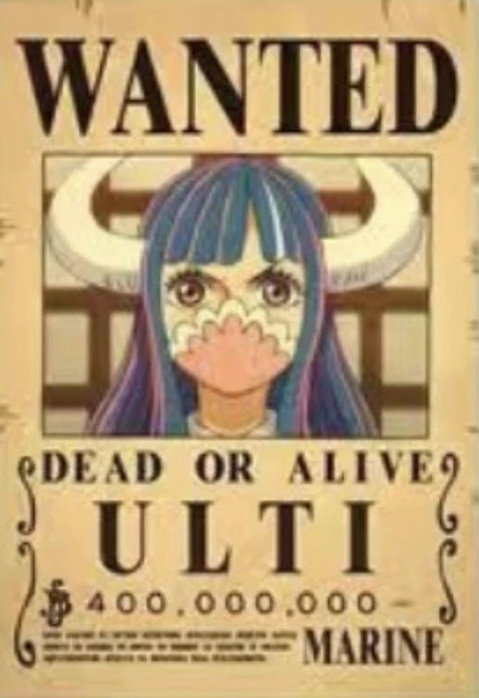 ONE PIECE WANTED Poster Bounty Ulti £38.42 - PicClick UK