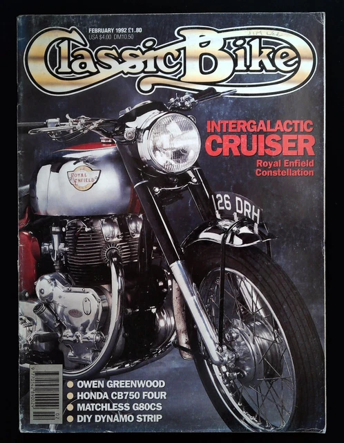 CLASSIC BIKE MAGAZINE February 1992 mbox1604 Intergalactic Cruiser £6. ...