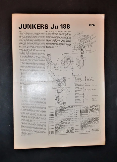 MODELLISMO - AEREO disegno - Junkers Ju. 188 E-1 - Ian R. Stair * EUR 9 ...