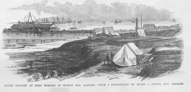 WATER BATTERY AT Fort Morgan In Mobile Bay 1860S Civil War Photo $9.00 ...