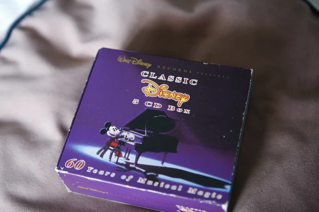 Walt Disney Records Classic Disney 5 Cd Box Set 60 Years Of Music 125 Songs 1999 £18 95