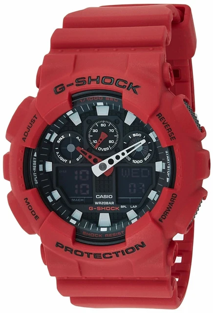 OROLOGIO CASIO G-SHOCK GA-100B-4ADR Rosso 0 GA-100B-4A NUOVO IN SCATOLA ...