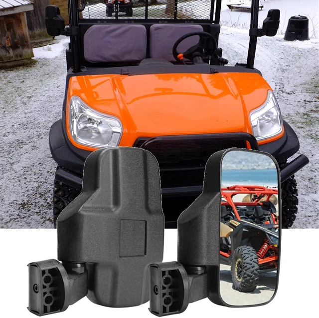 PAIR UTV REAR View Side Mirrors Set 360° For Kubota RTV 850 900 1100 ...