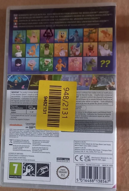 NICKELODEON ALL-STAR BRAWL Nintendo Switch Game Brand New Sealed UK £24 ...