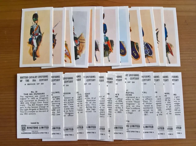 RINGTONS TEA TRADE cards: British Cavalry Uniforms of the 19th Century ...