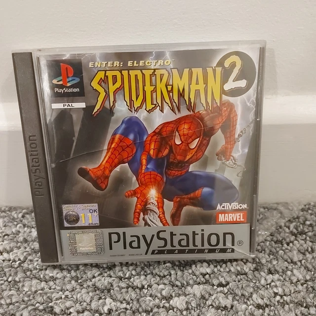SPIDER-MAN 2: ENTER Electro - Platinum Edition (Sony PlayStation PS1 ...