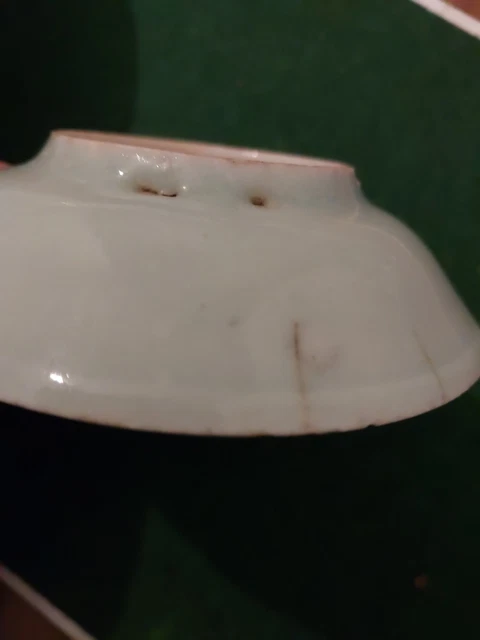 SMALL CHINESE EXPORT Celadon Ceramic porcelain Dish With Monogram £5.44 ...
