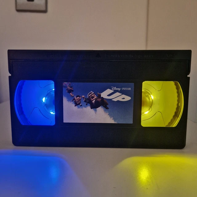 DISNEY PIXAR'S UP LED VHS Tape Lamp Birthday Christmas Gift Ideas Retro ...