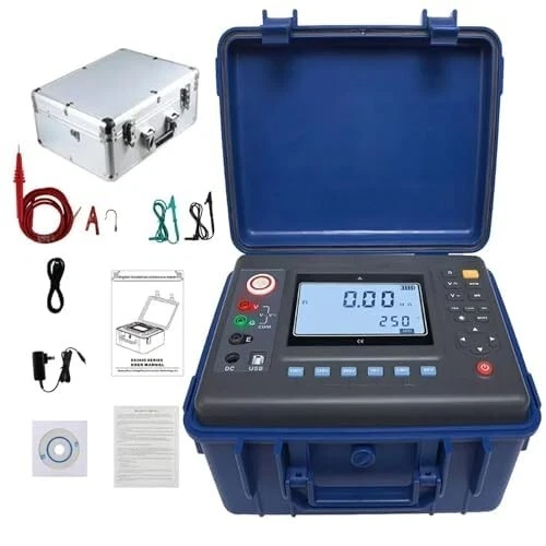 HIGH VOLTAGE INSULATION Resistance Tester 5KV with Resistance 0.01MΩ ...