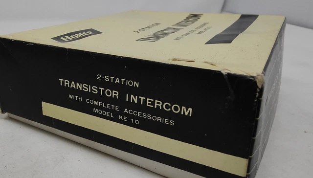 VINTAGE HOMER TRANSISTOR intercom ke-10 New in box prop retro made in ...