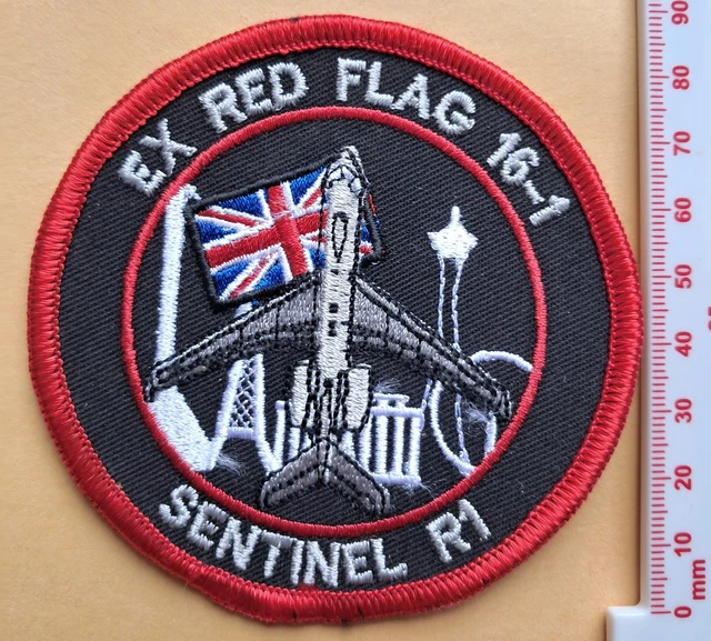 RAF PATCH 5 Squadron Sentinel R.1 Waddington Red Flag 2016 Nellis AFB £ ...