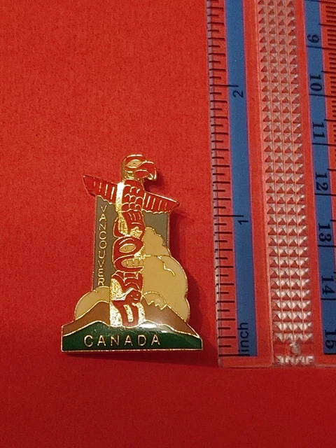 VINTAGE VANCOUVER BC Canada Totem Pole Lapel Pin $14.95 - PicClick CA