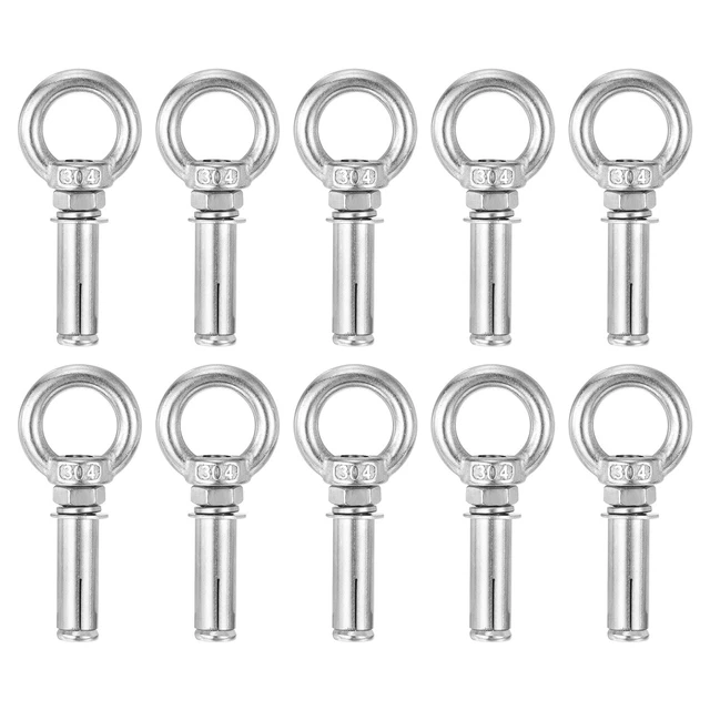 RING LIFTING EXPANSION Eyebolt, 10pcs M8x50mm Expansion Screw with Eye ...