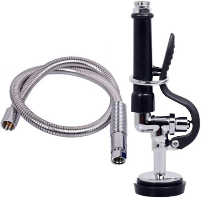 COMMERCIAL PRE RINSE Spray Gun/Sprayer Hose/Heavy Duty Pull Down Tap ...