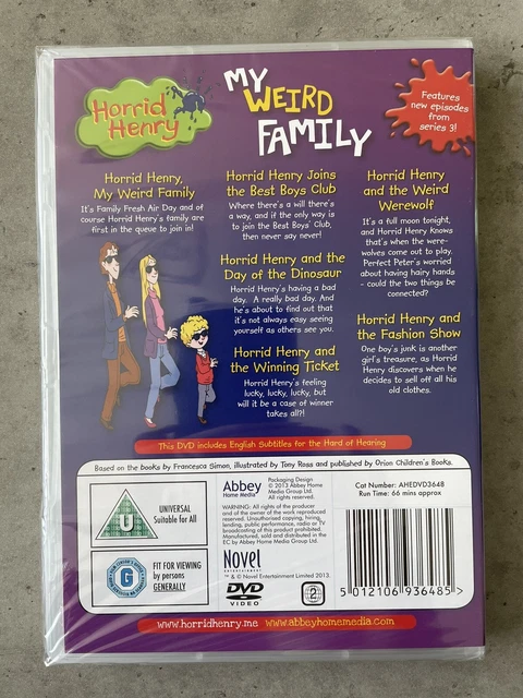 HORRID HENRY - My Weird Family (DVD, 2013) Brand New and Sealed! £1.35 ...