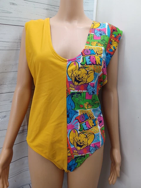 TOM & JERRY Swimsuit Bathing One Piece Color Block Plus Sz 3XL £16.65 ...