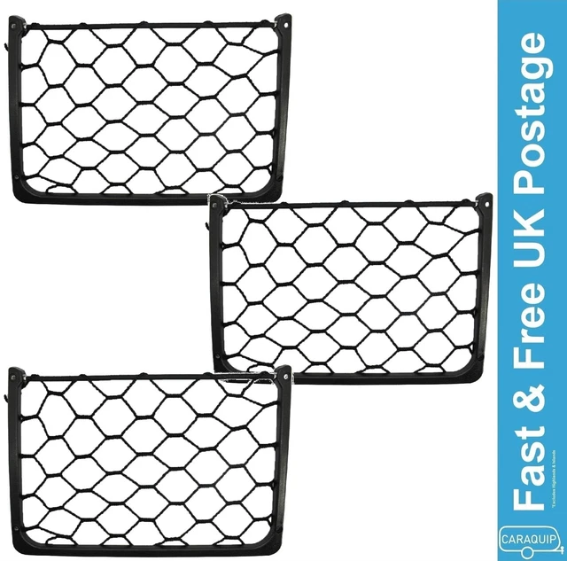 MAGAZINE STORAGE NET Holder Caravan Motorhome VW Campervan Boat Back ...