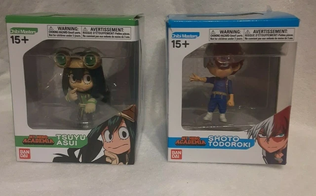 MY HERO ACADEMIA Bandai Chibi Masters Shoto Todoroki / Tsuyu Asui ...