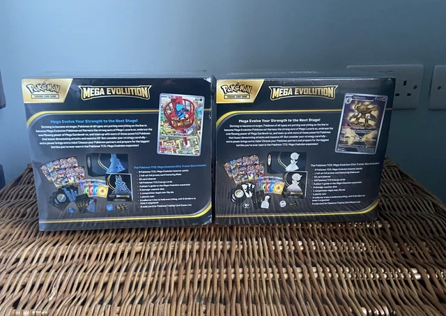 POKÉMON TCG MEGA Evolutions Lucario & Gardevoir Elite Trainer Box SV11 ...