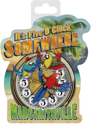 JIMMY BUFFETT MARGARITAVILLE It’s 5’oclock Somewhere Sticker Decal Auto ...