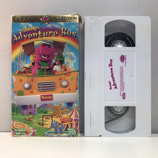 BARNEY’S ADVENTURE BUS Classic Collection VHS Video Tape RARE! Sing ...