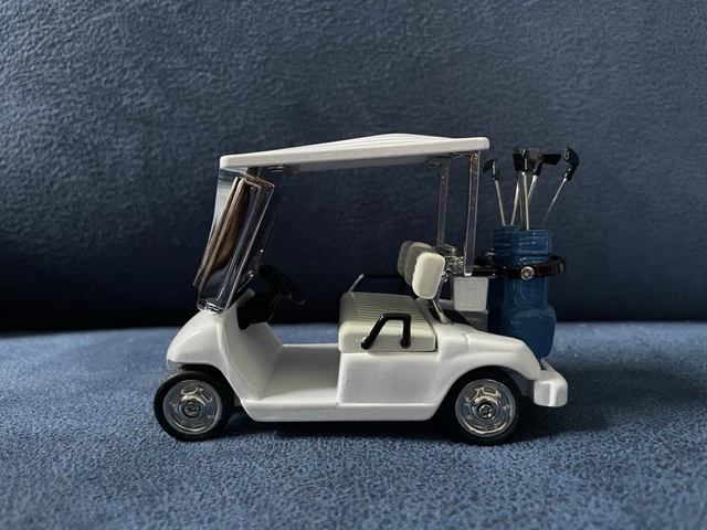 WILLIAM WIDDOP MINIATURE Golf Caddy Quartz Clock 9879 Buggy Cart ...