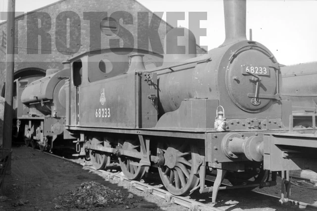 LARGER NEGATIVE BR British Railways Steam Loco 68233 Class J71 1956 £6. ...