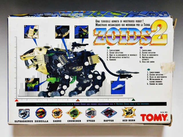 CLAW OLD ZOIDS Shield Liger Gold Plated ZOIDS 2 Not Assembled Rare ...