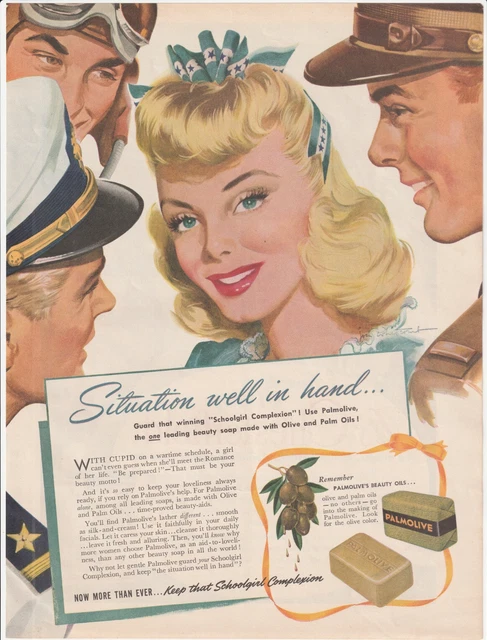 1940S~CHESTERFIELD CIGARETTES~WWII ERA~FIGHTER Pilot Smoking~Vintage ...