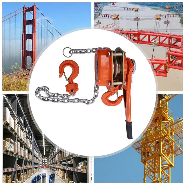 3 TON LEVER Block Chain Hoist Come Along Puller Ratchet Type 5FT Lift ...