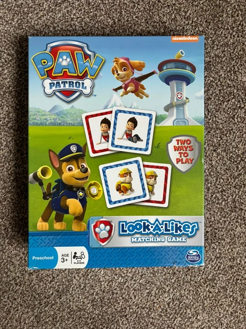 PAW PATROL LOOK a Likes Matching Game for Age 3+ by Spinmasters Games ...
