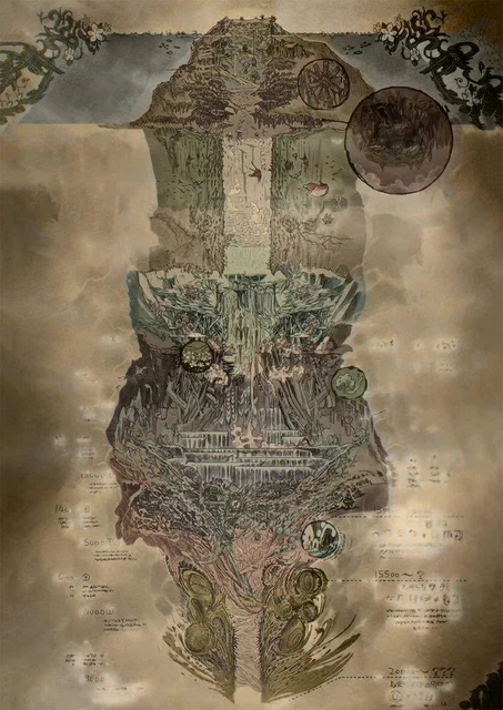 POSTER MAPPA - Made in Abyss Map - Formato A3 42x30cm EUR 7,90 ...