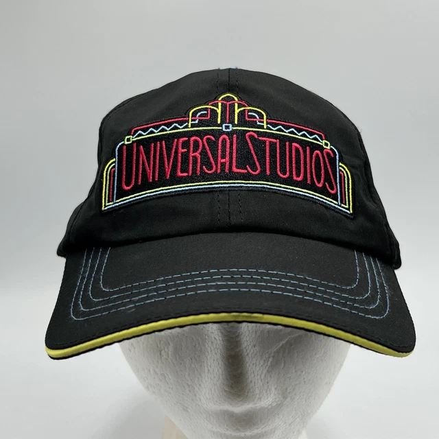 UNIVERSAL STUDIOS 90’S Retro Hat Marquee Logo Black Neon Snapback See ...