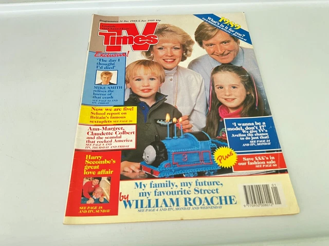 1988 TV TIMES 31 Dec-6 Jan William Roach ( KEN Barlow) Cover Mike Smith ...