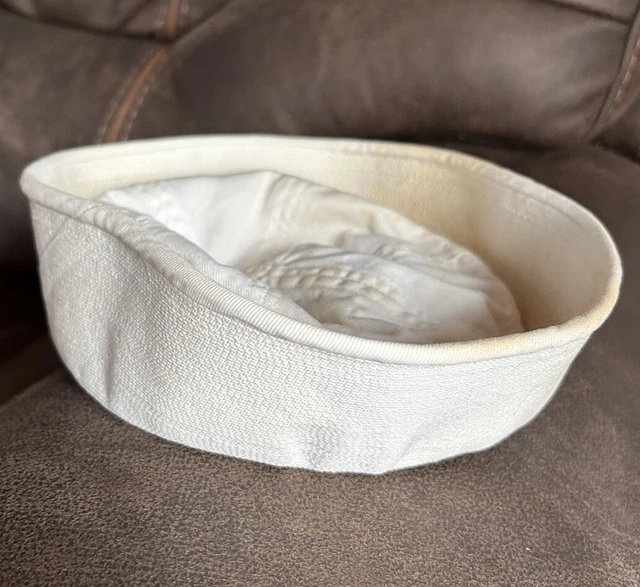 VINTAGE US NAVY WW2 Dixie Cup Sailor Cap Cotton Popeye Gilligan GI GOB ...