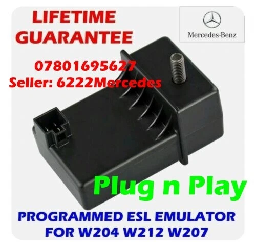 MERCEDES ELECTRONIC STEERING Lock EIS ESL ELV Repair Emulator W204 C220 ...