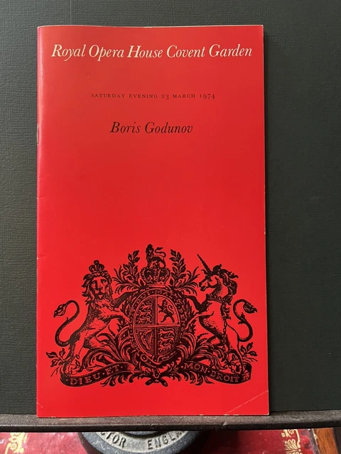 1974 BORIS GODUNOV Nicolai Ghiaurov Josephine Veasey Royal Opera House ...
