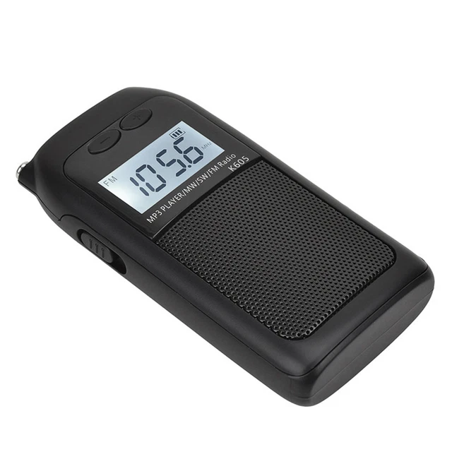 RADIO PORTABLE DE Poche FM AM SW MW Lecteur MP3 Récepteur Numérique ...