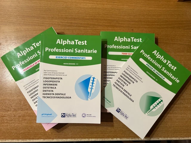 ALPHATEST KIT COMPLETO per test di professioni sanitarie. 4 libri come ...
