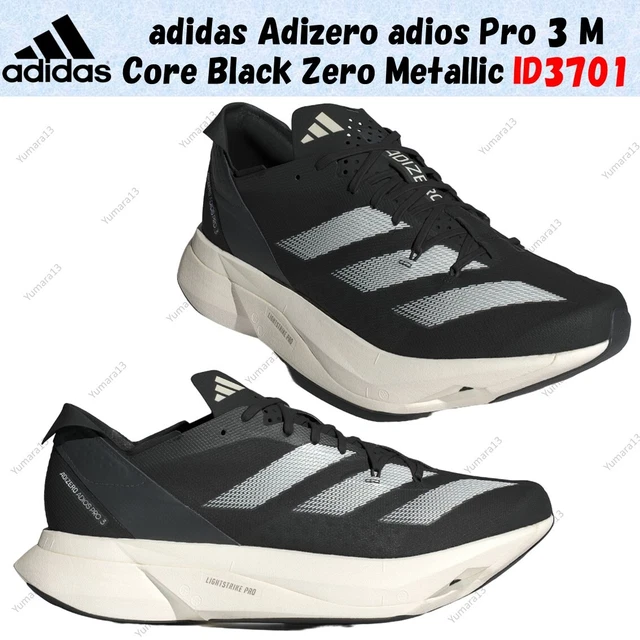 ADIDAS ADIZERO ADIOS Pro 3 M Core noir zéro métallisé ID3701 US hommes ...