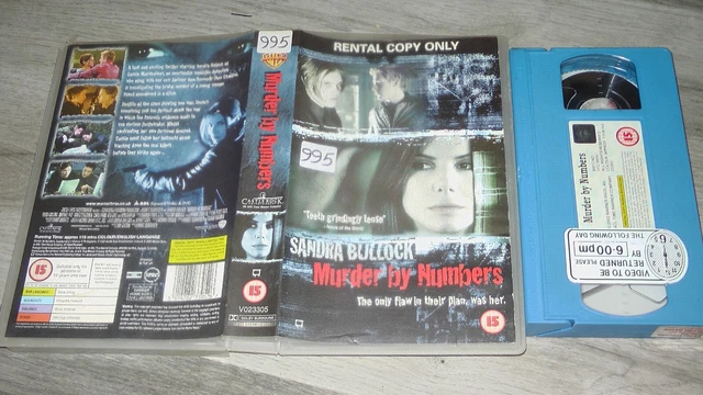 MURDER BY NUMBERS VHS Video Ex Rental Big Box Cert Warner BLUE TAPE £5. ...