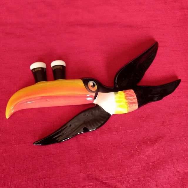 REPLICA CARLTON WARE Guinness Wall Flying Toucan....large Sized £55.00 ...