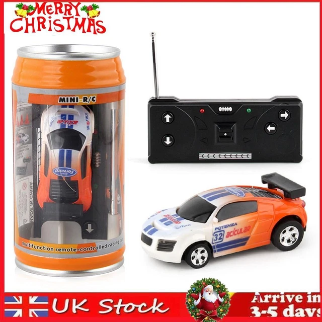 COKE CAN MINI Cans RC Car LED Lights RC Racing Car with Roadblocks for ...