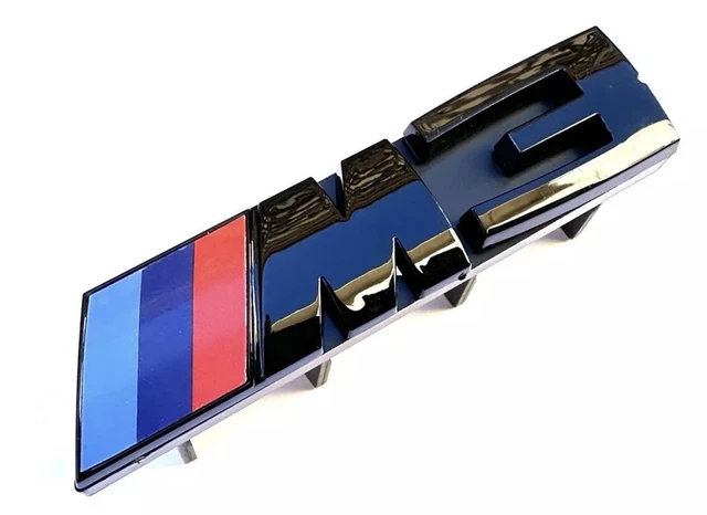 GLOSS BLACK BMW M3 Front Bumper Grille Badge Logo Emblem E90 E92 E93 ...