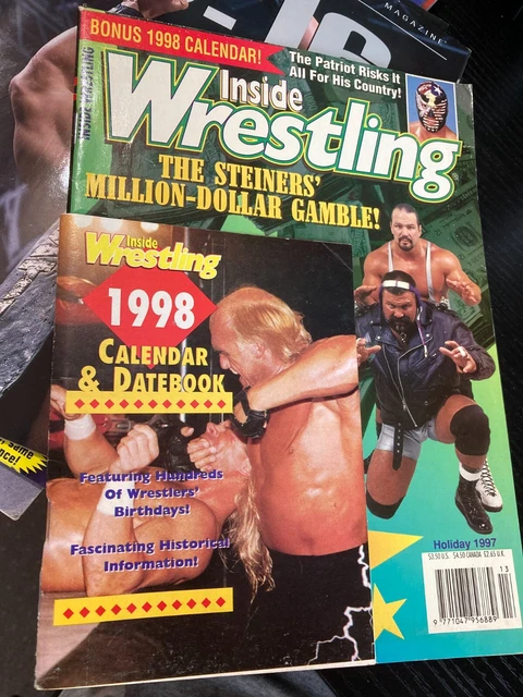 WWE WWF WCW Magazine INSIDE WRESTLING Holiday 1997 - Steiner Bros Hulk ...