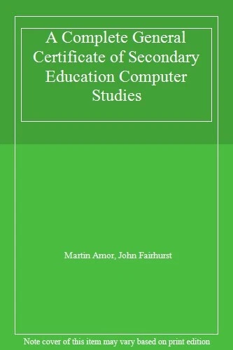 A COMPLETE GENERAL Certificate of Secondary Education Computer S £9.85 ...