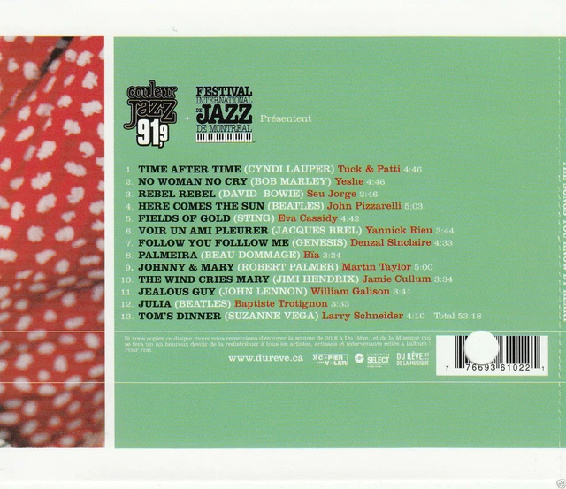 LA CHANSON QUE VOUS CONNAISSEZ PAR COEUR Song you Know By Heart CD Jazz ...