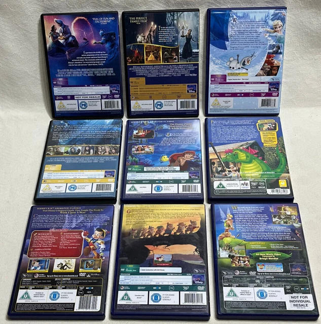 9 X DISNEY ANIMATION & LIVE ACTION FILMS : DVD Collection, Bundle Job ...