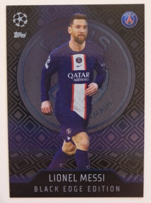 2022-23 MATCH ATTAX UEFA - Lionel Messi Black Edge Edition RARE Card ...